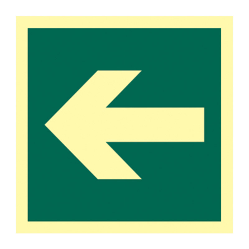 Centurion - 'Arrow Symbol' Sign, Flexible Photoluminescent Vinyl (150mm ...