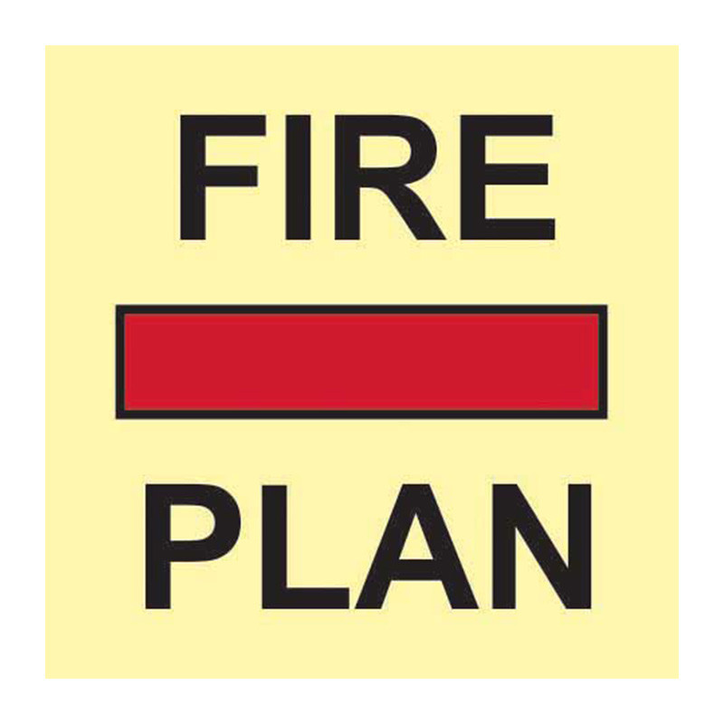Centurion - 'Fire Control Plan' Sign, Flexible Photoluminescent Vinyl ...