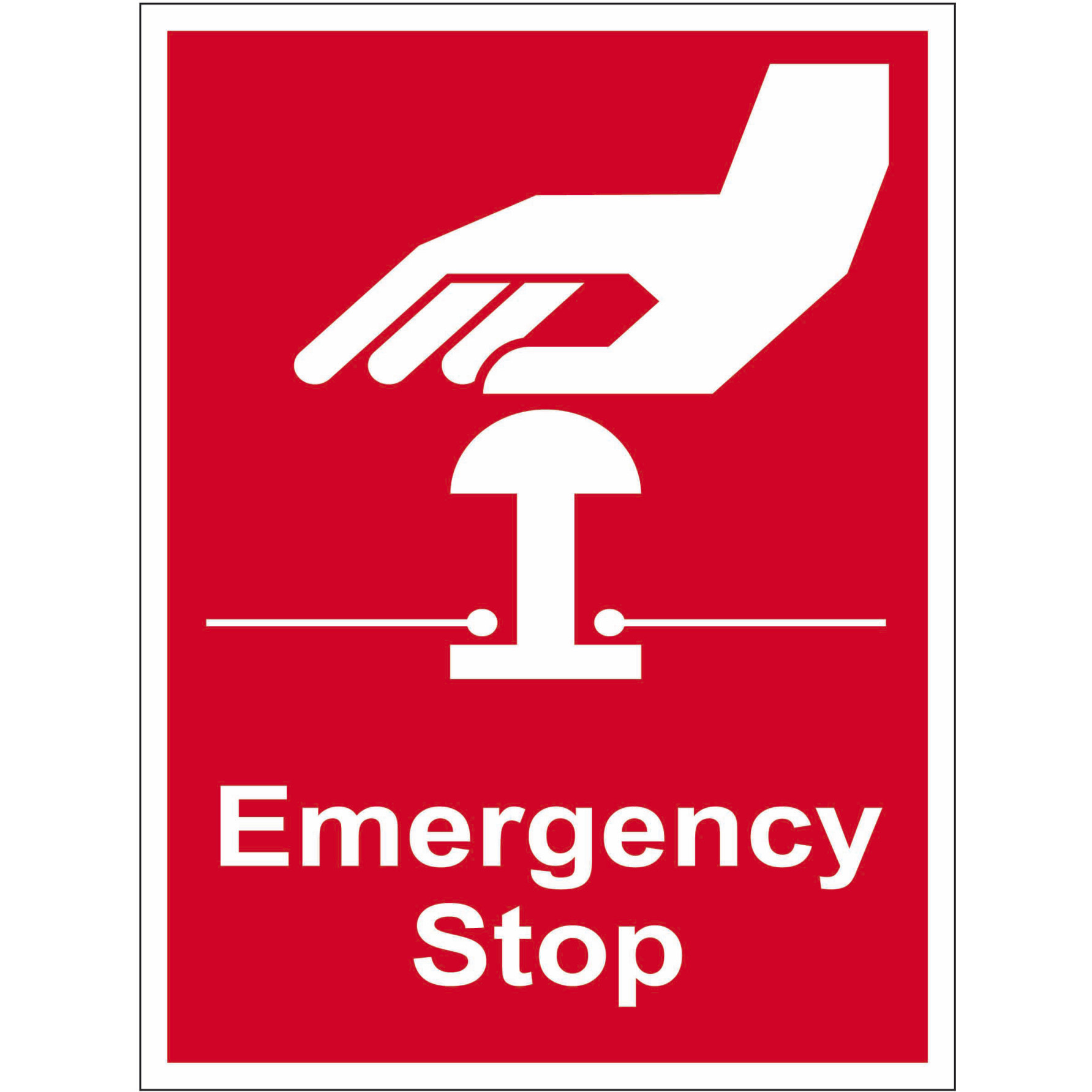 Centurion - Emergency stop - SAV (100 x 75mm)