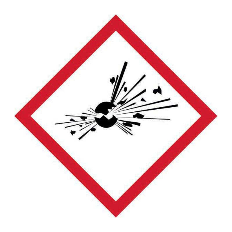 Centurion - 'GHS Explosive Symbol' Label, Self-Adhesive Vinyl, (100mm x ...