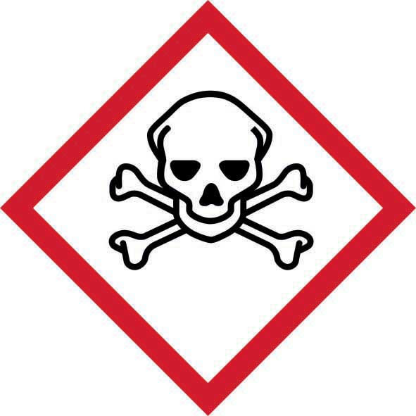 Centurion - 'GHS Skull & Cross Bones Symbol' Labels, Self-Adhesive ...