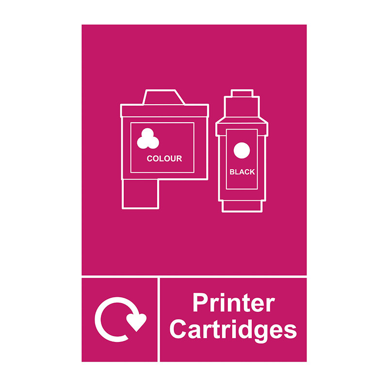 Centurion - 'Printer Cartridges Recycling' Sign, Self-Adhesive Vinyl ...