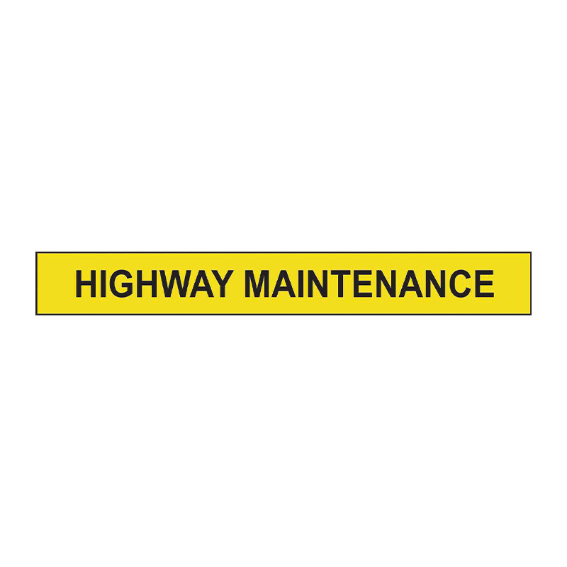 Centurion - Highway Maintenance - 1.2mm Recyclable PP (600 x 75mm)