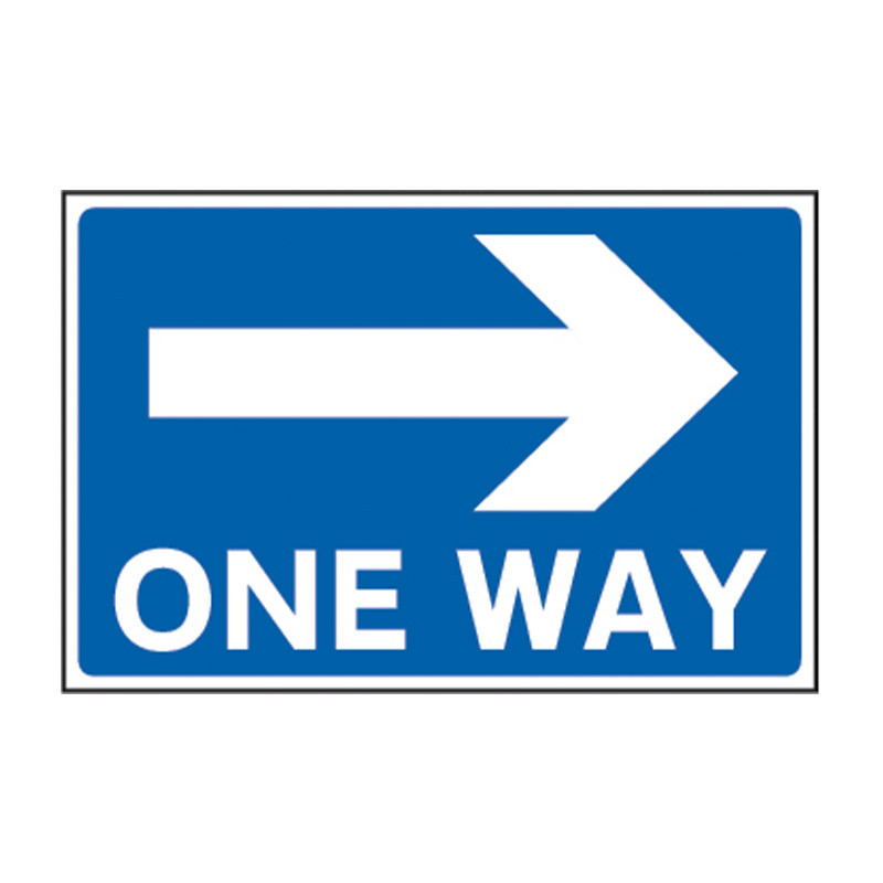 Centurion - 'One Way Arrow Right' Sign, 3mm Foamex PVC Board (600mm x ...
