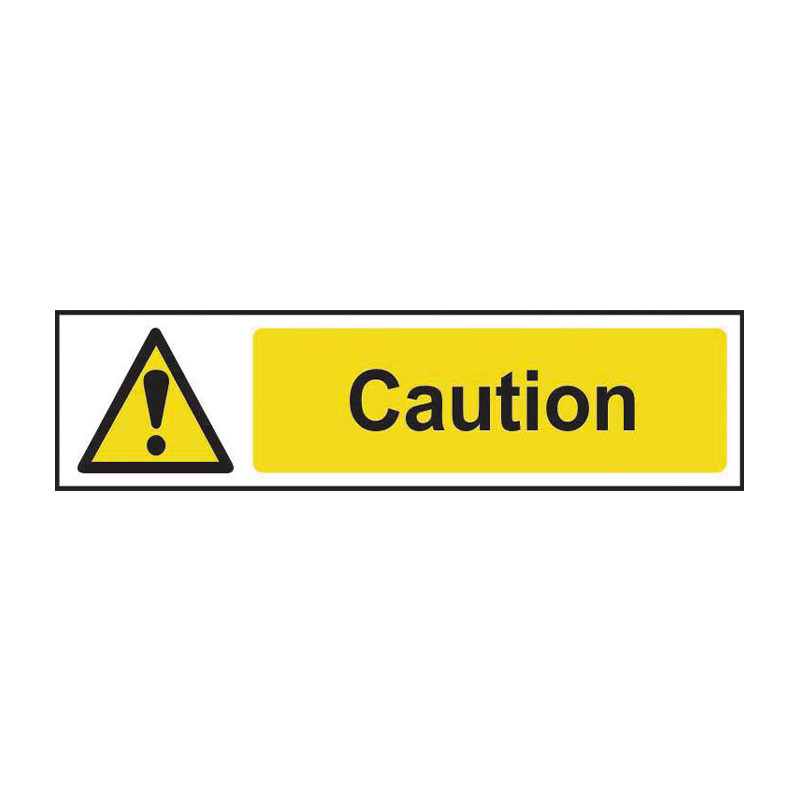 Centurion - Caution - 1.2mm Recyclable PP (200 x 50mm)
