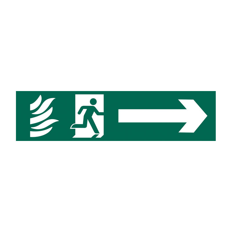 Centurion - Running man arrow right - 1.2mm Recyclable PP (200 x 50mm)