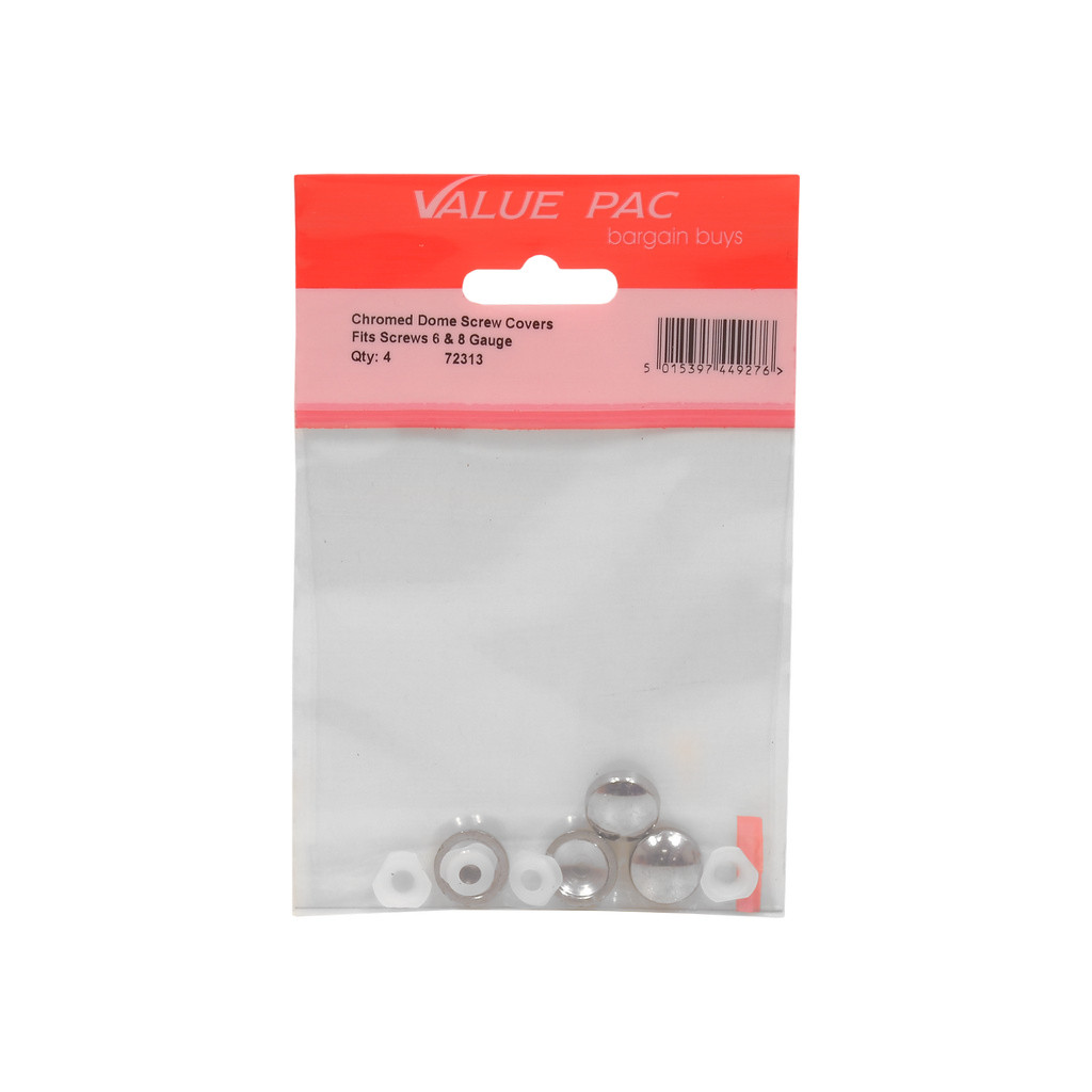 Centurion - Chromed Plastic Dome Screw Cover