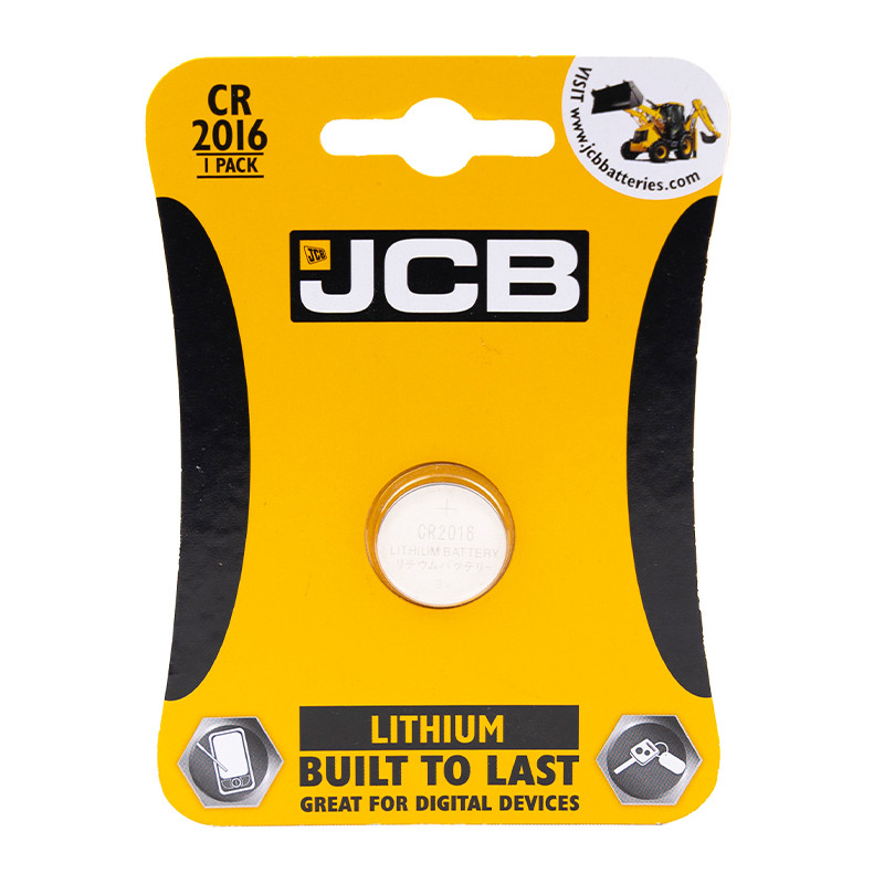 Centurion - JCB Coin Cell Battery CR2016, Single