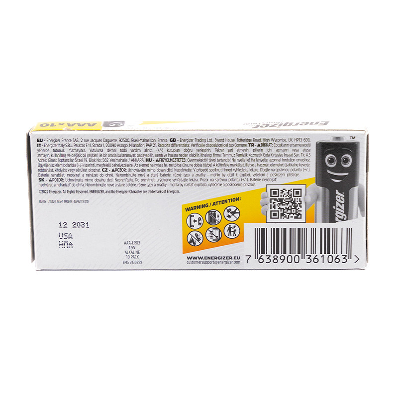 Centurion - AAA Industrial Alkaline Batteries, 10 Pack
