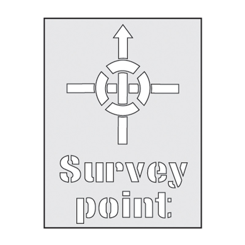 Centurion - 'Survey Point' Stencil (190mm x 300mm)
