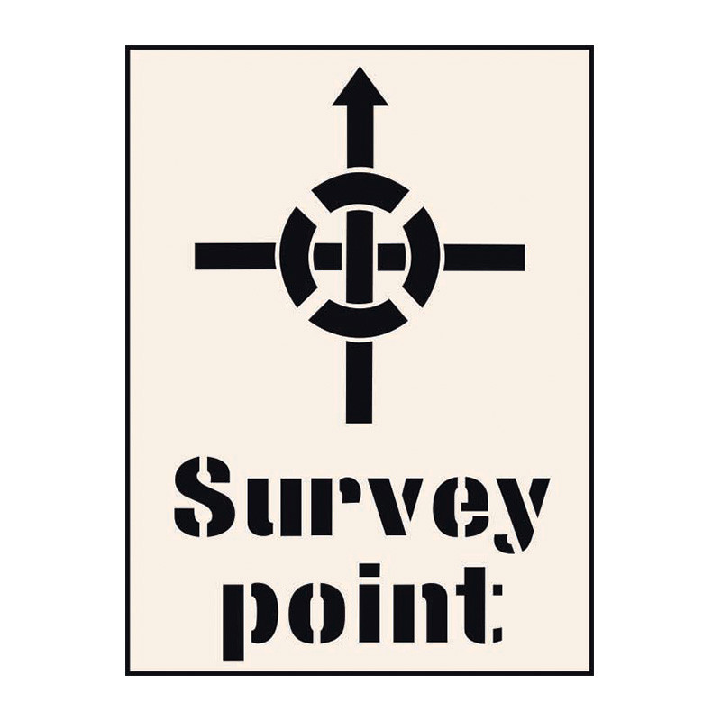 Centurion - 'Survey Point' Stencil (400mm x 600mm)