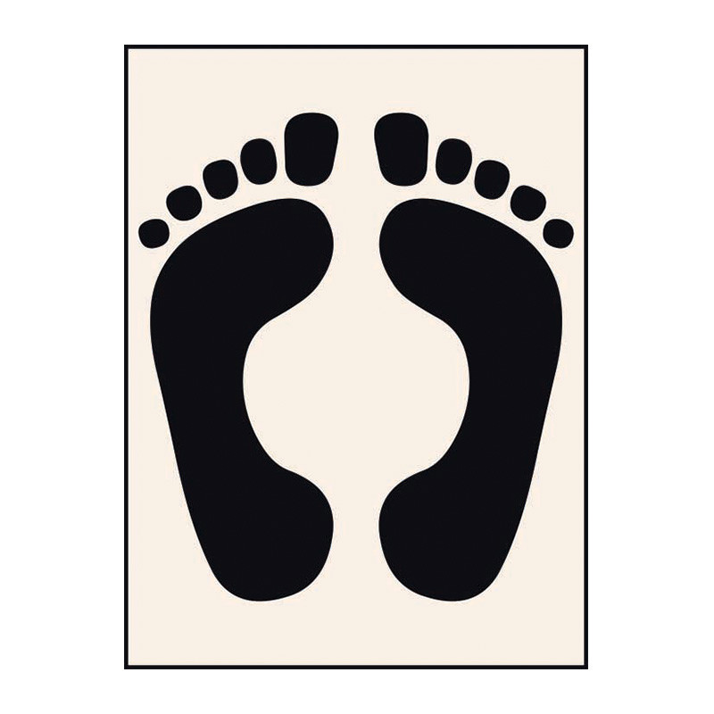 Centurion - 'Feet' Stencil (400mm x 600mm)