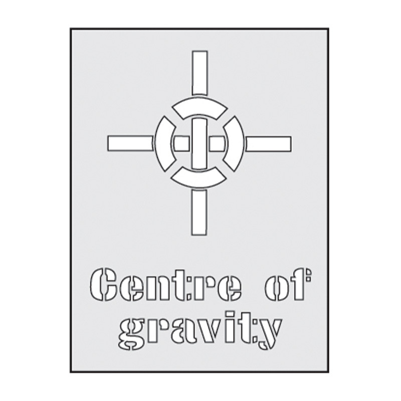 Centurion - 'Centre Of Gravity' Stencil (190mm x 300mm)