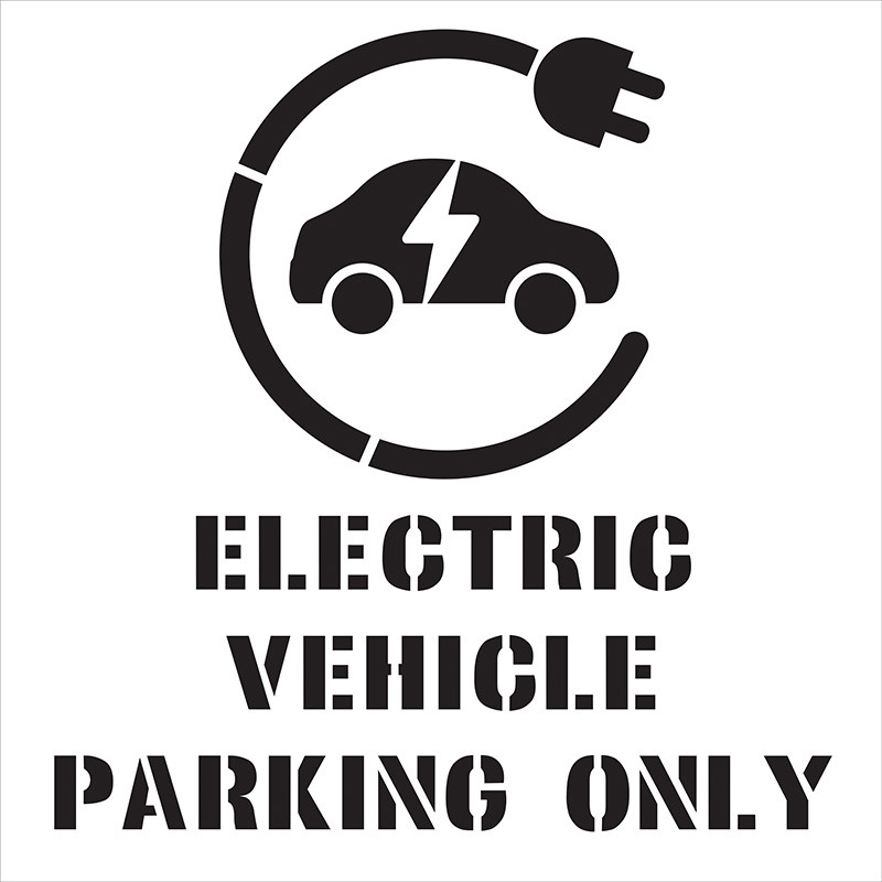 Centurion - 'Electric Vehicle Parking Only With Symbol' Floor Graphic ...