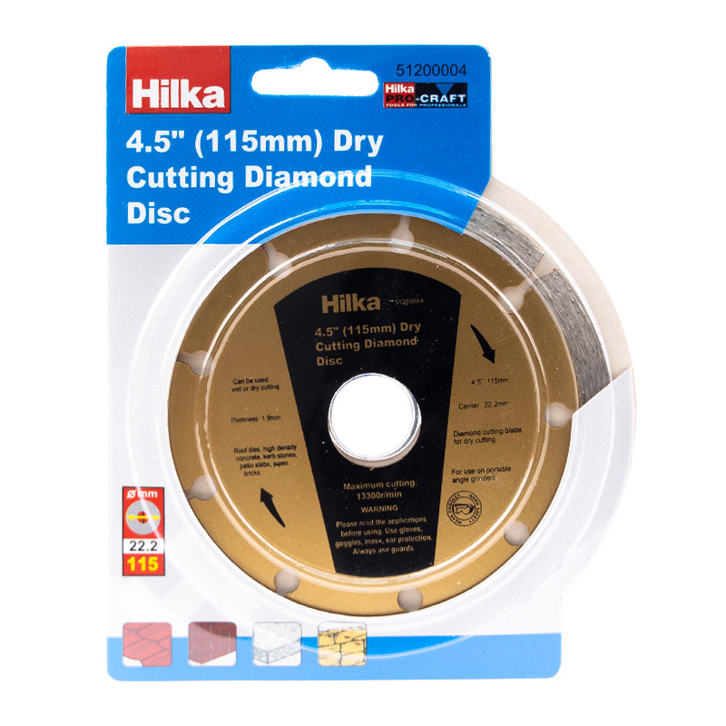 Centurion - Hilka Dry Cutting Diamond Disc (115mm / 4 1/2")