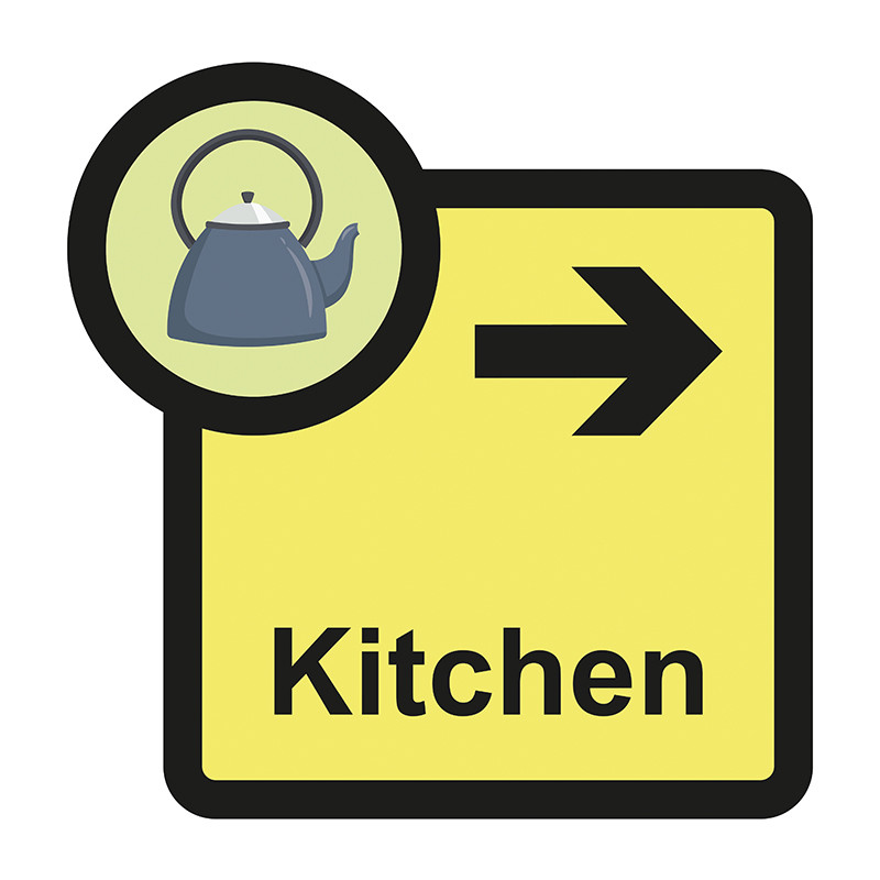 Centurion - Assisted Living Sign: Kitchen arrow right - S/A FMX (305 x ...