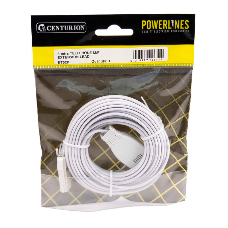 Centurion - Telephone Extension Lead, 5m