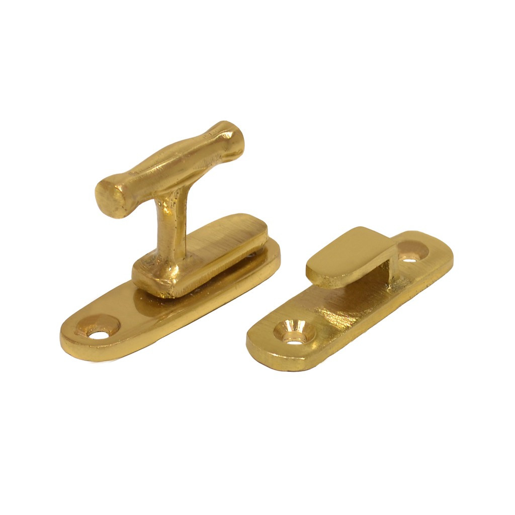 Centurion - Solid Brass Showcase Catches, Polished Brass