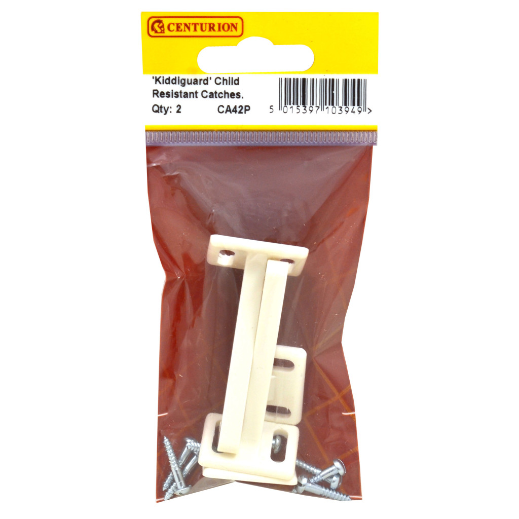 Centurion - Child Proof Catch, 13mm, White, CA42P