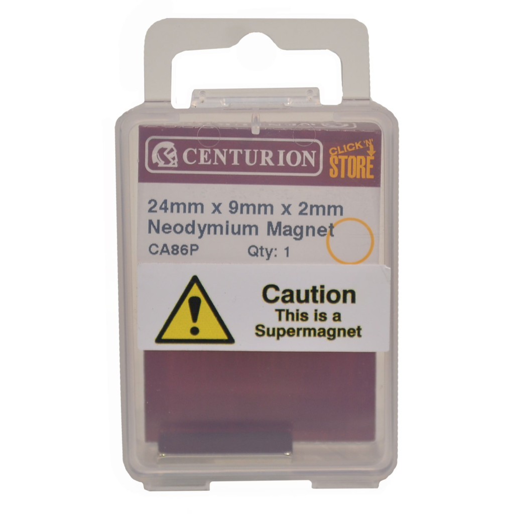 Centurion - Neodymium Super Magnets, 24mm, Silver