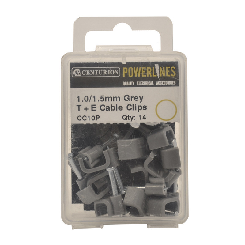 Centurion - Grey Cable Clips 1.00/1.5mm, CC10P