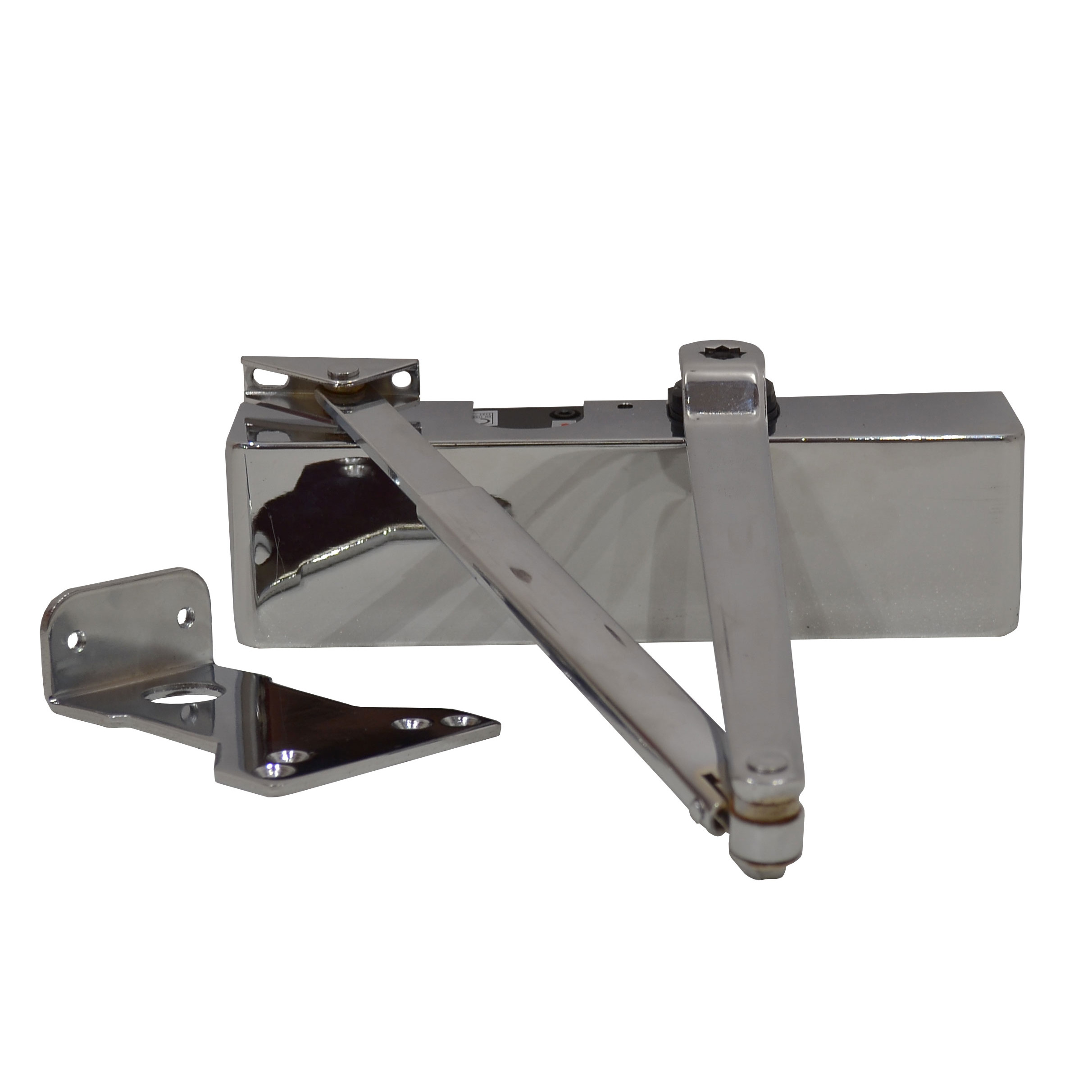 Centurion - Adjustable Heavy Duty Power Door Closers, Polished Chrome