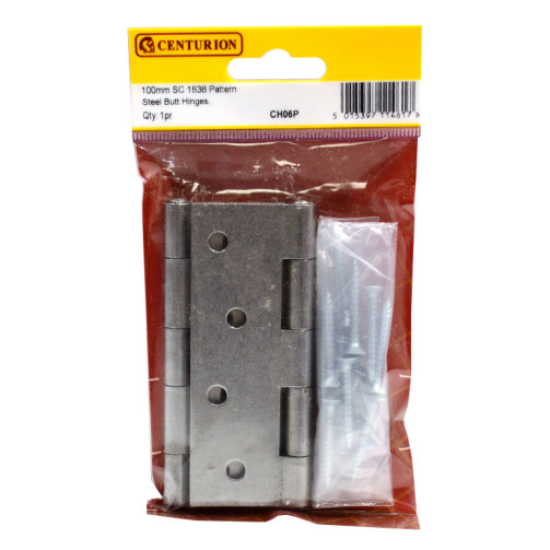 Centurion - Steel Butt Hinges, 100mm CH06P