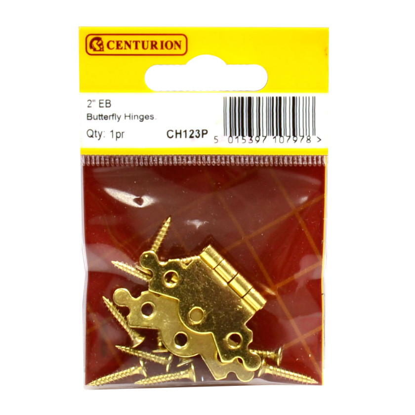 Centurion - 50mm (2") EB Butterfly Hinge (1 pair) CH123P
