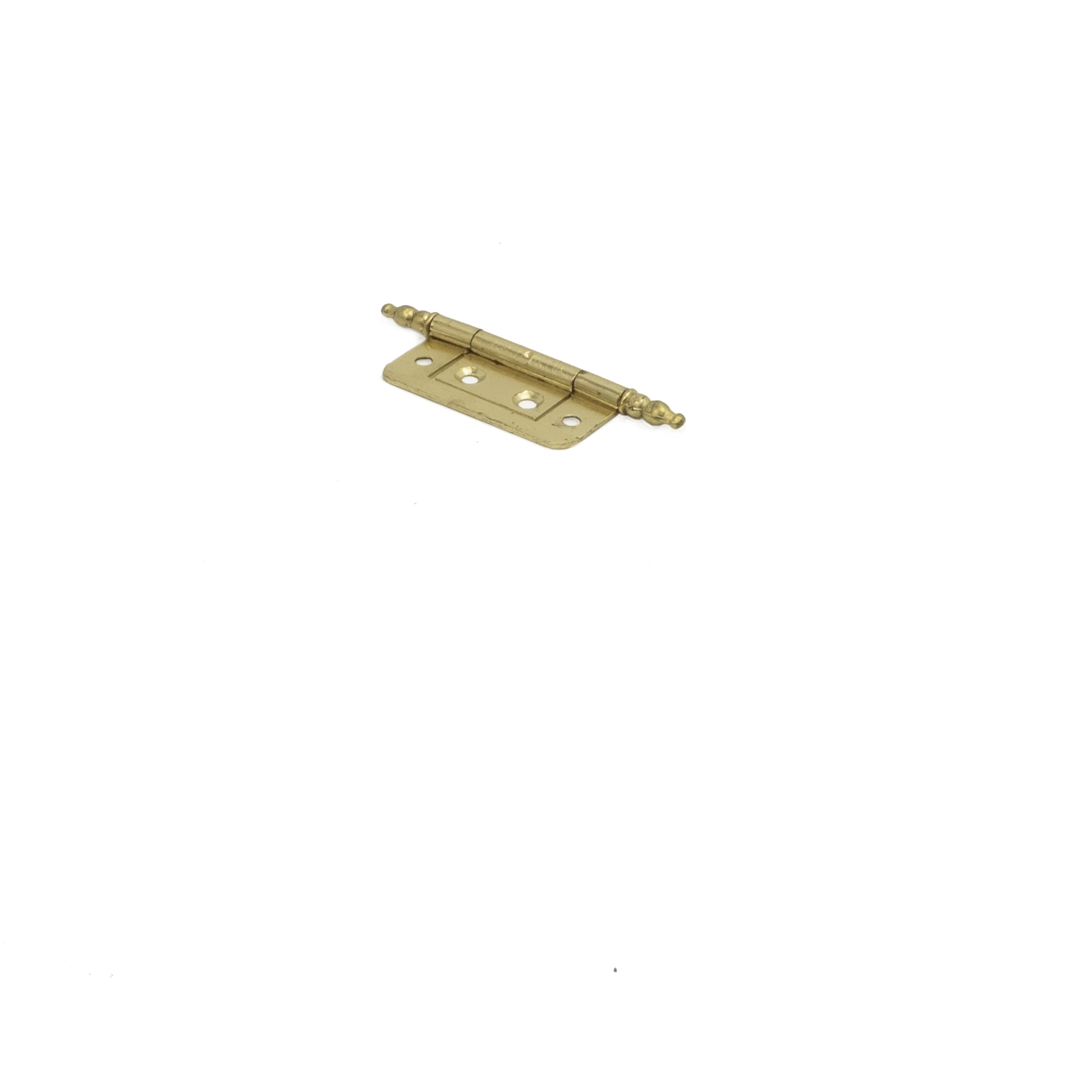 Centurion - Finial Steel Flush Hinges, Electro Brassed, 50mm