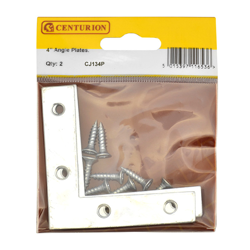 Centurion - Angle Plates, 100mm, Zinc Plated, CJ134P