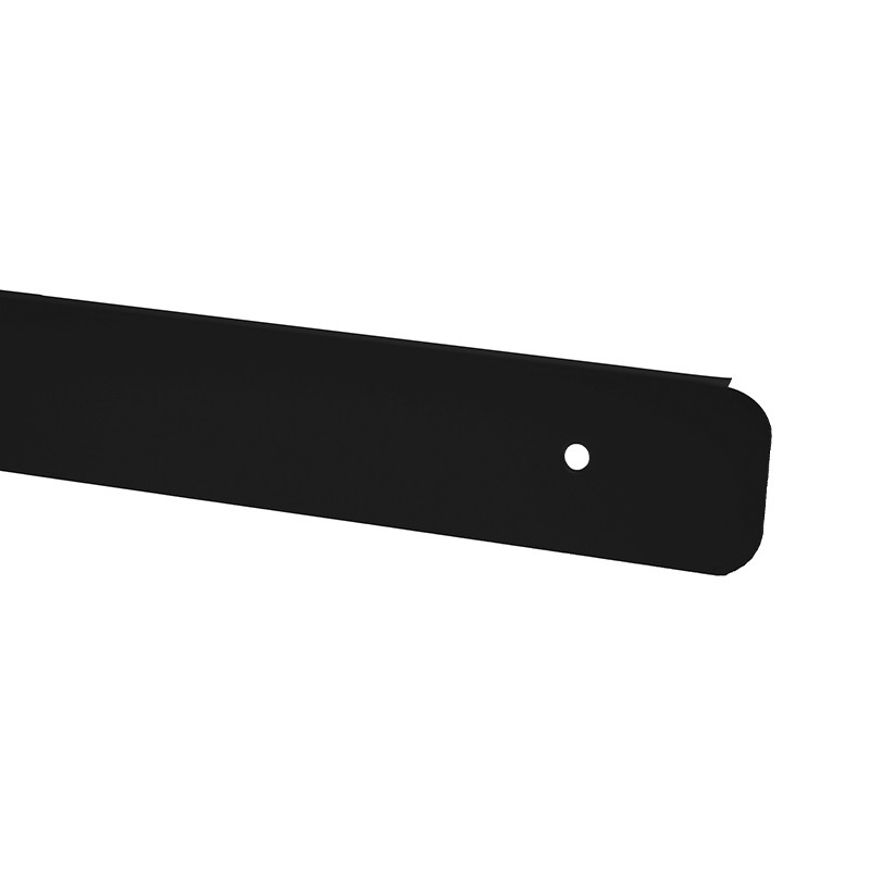Centurion - 30mm Black Bullnose End Worktop Trim 6mm Radius