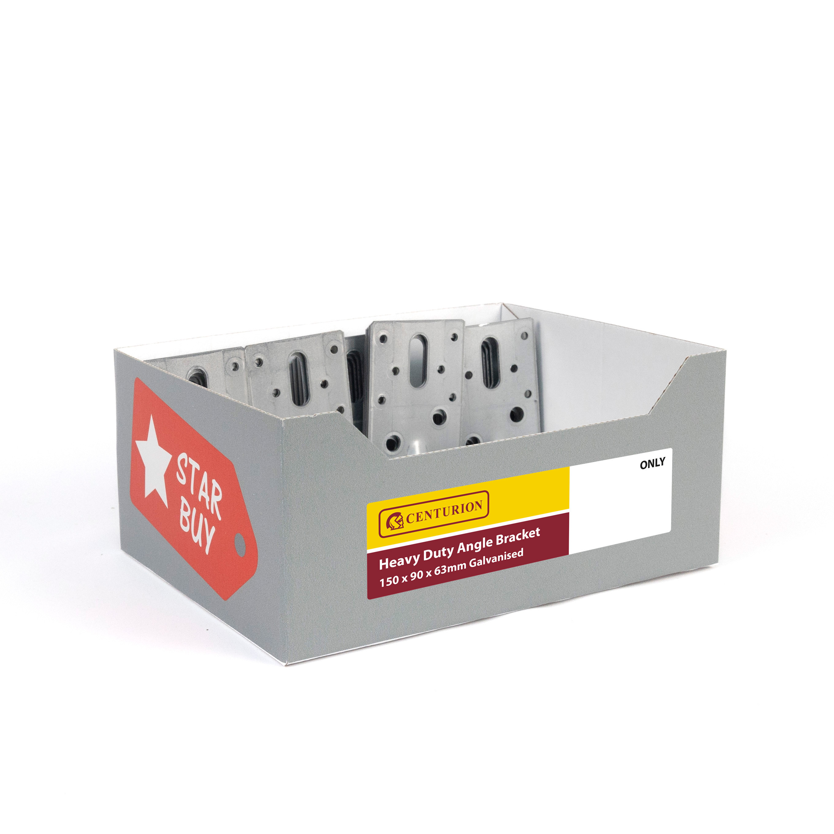 Centurion - Heavy Duty Angle Brackets, 150mm x 90mm, Galvanised