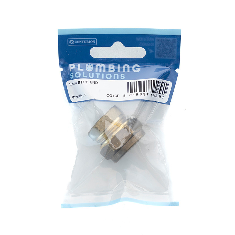 Centurion - Brass Compression Stop End, 15mm