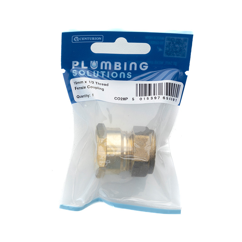Centurion - 15mm x 1/2 Thread Female Coupling