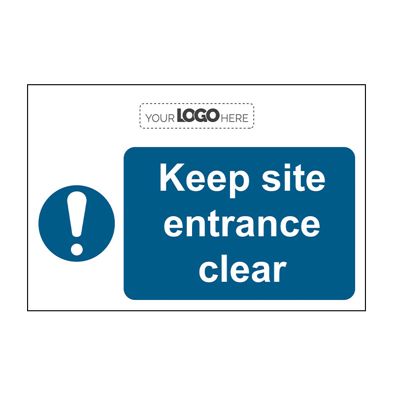 Centurion - Construction Sign: Keep site entrance clear - CRX (600 x 400mm)