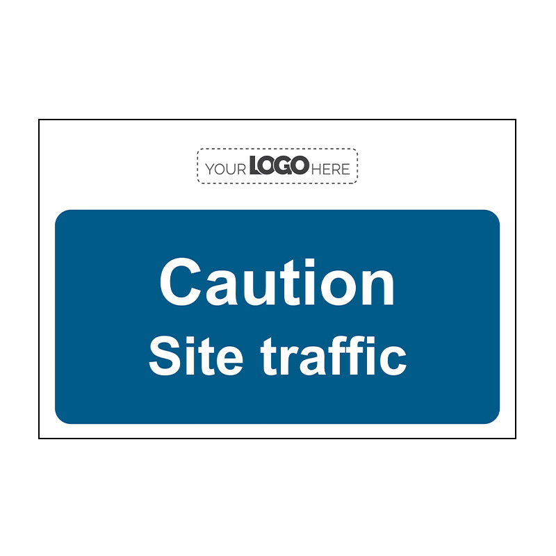 Centurion - Construction Sign: Caution Site traffic - CRX (600 x 400mm)