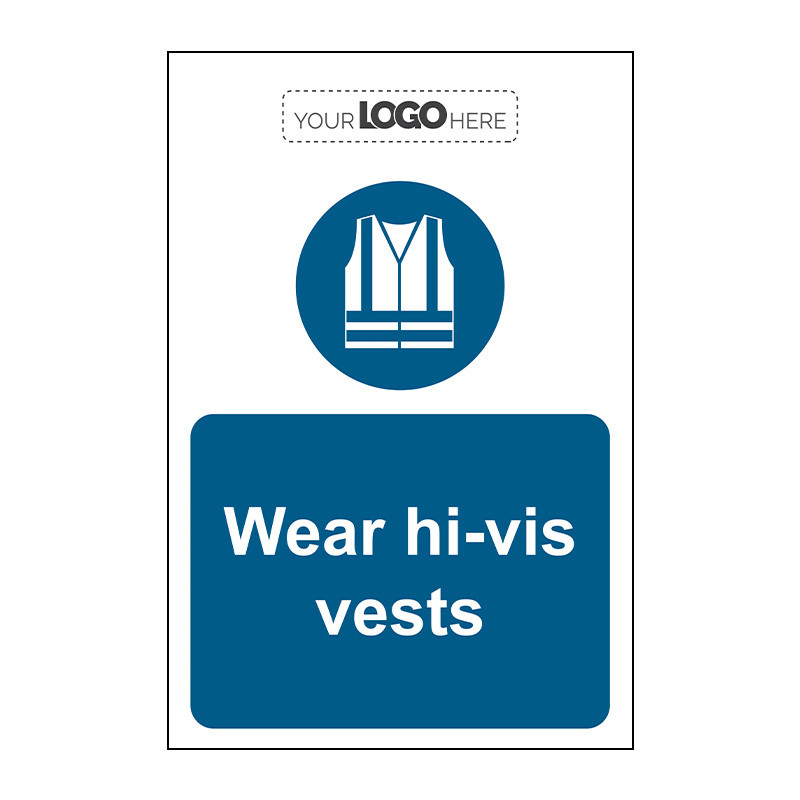 Centurion - Construction Sign: Wear hi-vis vests - CRX (600 x 400mm)