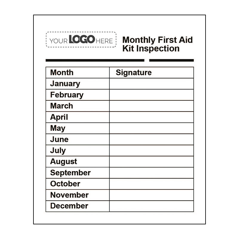 Centurion - Construction Sign: Monthly First Aid Kit Inspection - SAV ...