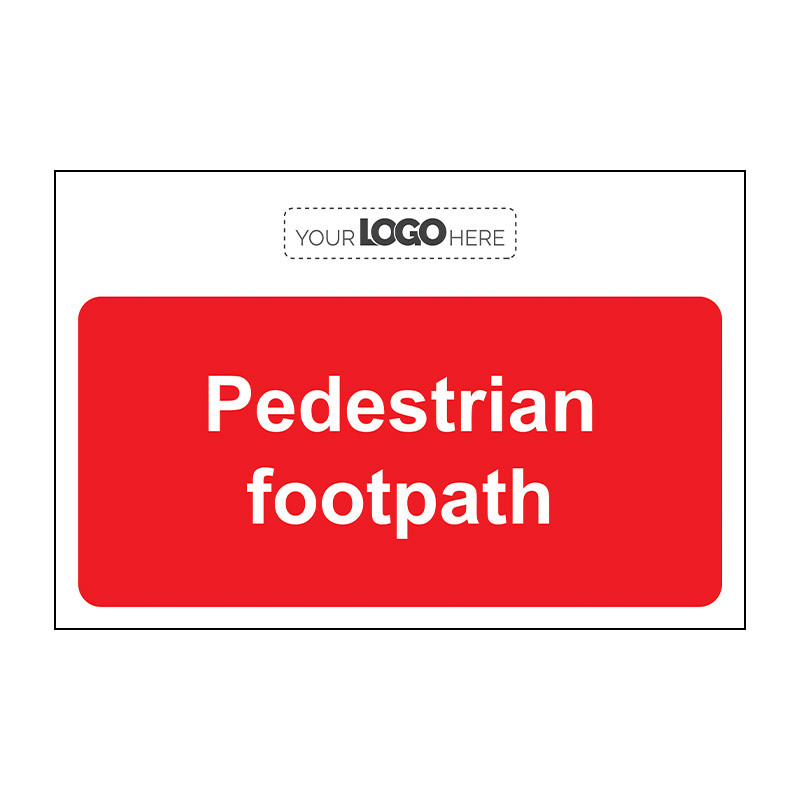 Centurion - Construction Sign: Pedestrian footpath - CRX (600 x 400mm)