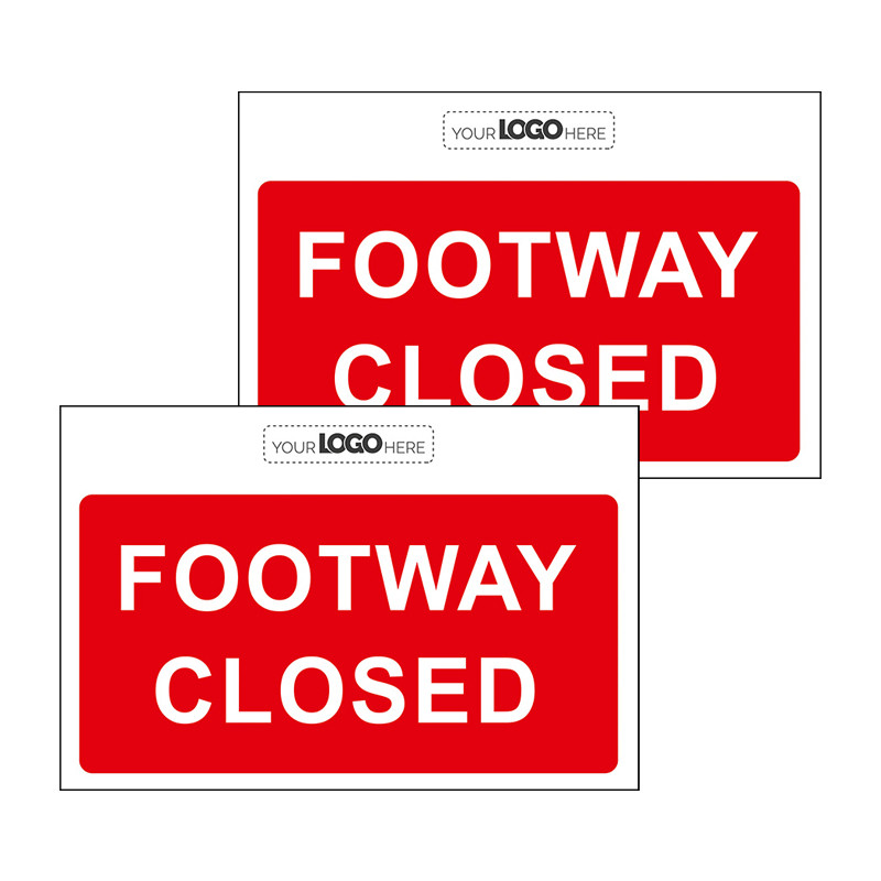Centurion - Construction Sign: Footway closed - Double sided - CRX (600 ...
