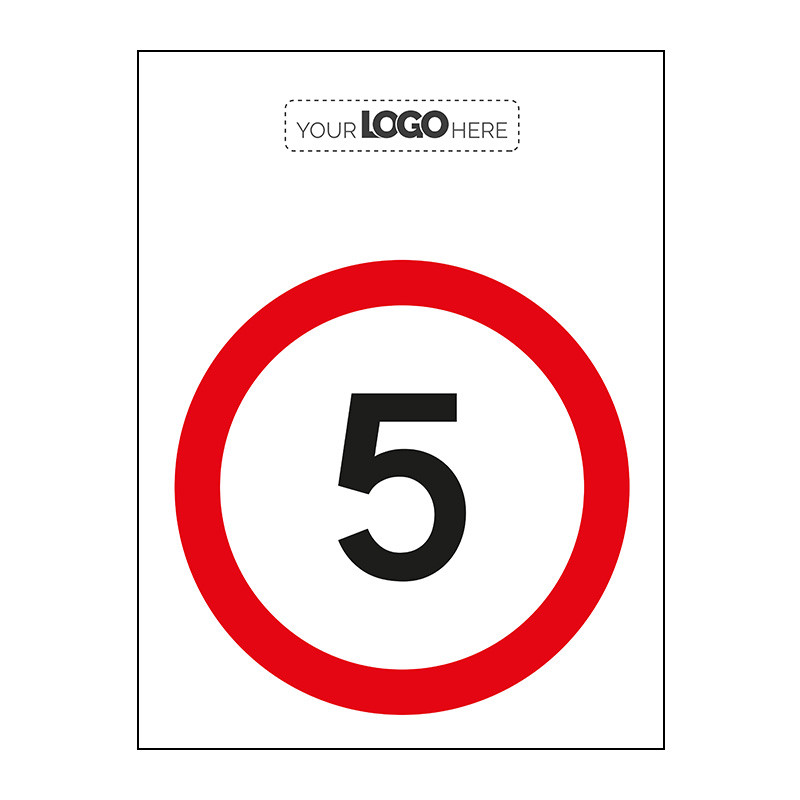 Centurion - Construction Sign: 5 mph - CRX (400 x 300mm)