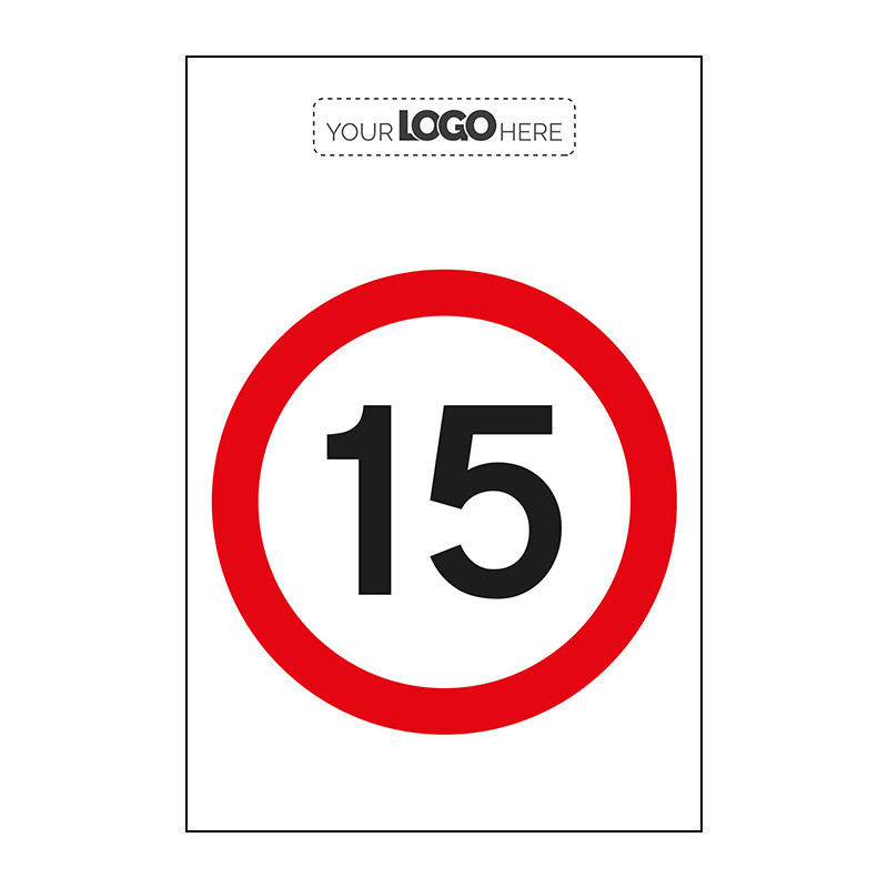 Centurion - Construction Sign: 15 mph - CRX (600 x 400mm)