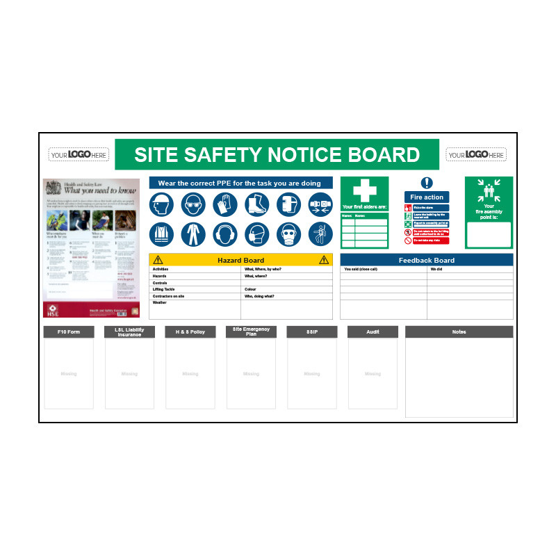 Centurion - Site Safety Notice Board Sign, Aluminium Composite Panel ...