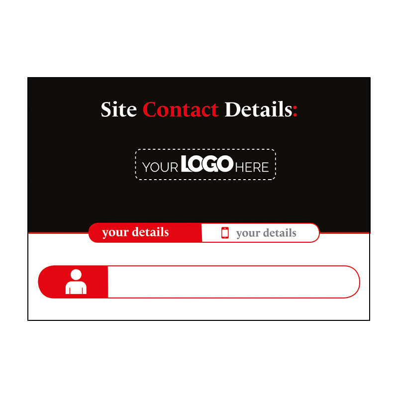 Centurion - Construction Sign: Site Contact Details - ACP (594 x 420mm)