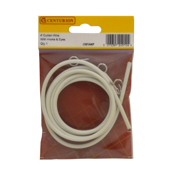 Centurion - Curtain Wire Cut Length, 1.2m, White