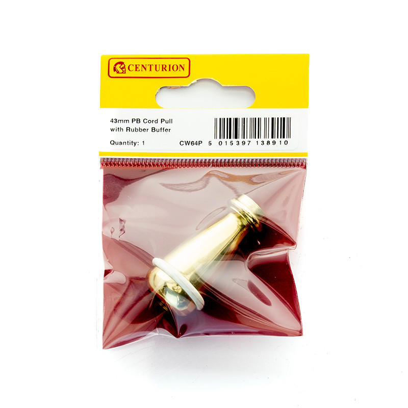 Centurion - Solid Brass Cord Pulls, 40mm, Polished Brass