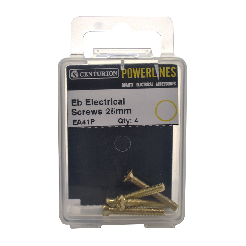 Centurion - M3.5 x 25mm EB Electrical Switch And Socket Screws
