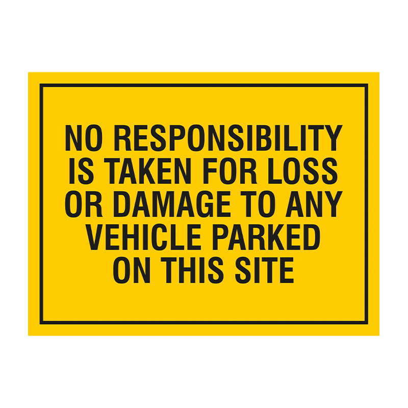 Centurion - Educational Sign: No responsibility is taken for loss or ...