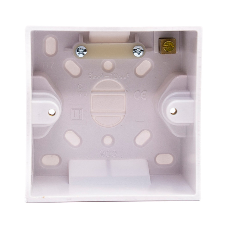 Centurion - 1 Gang Surface Mounted Box, 47mm Deep, EL108P