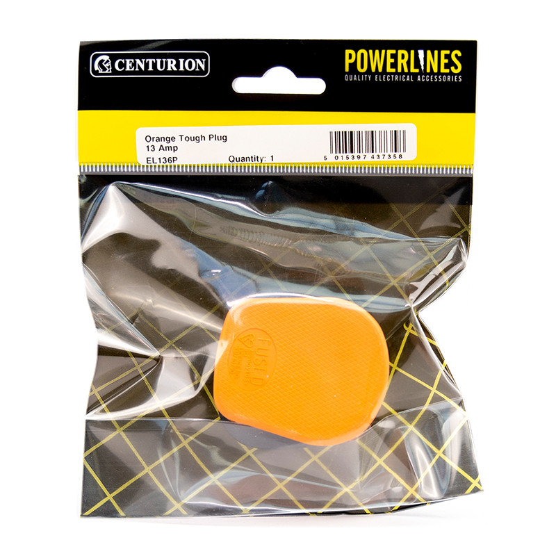 Centurion - Orange 13 Amp Tough Plug